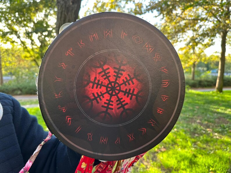 12-inch Traditional Viking Compass Shamanic Drum | Native American ...