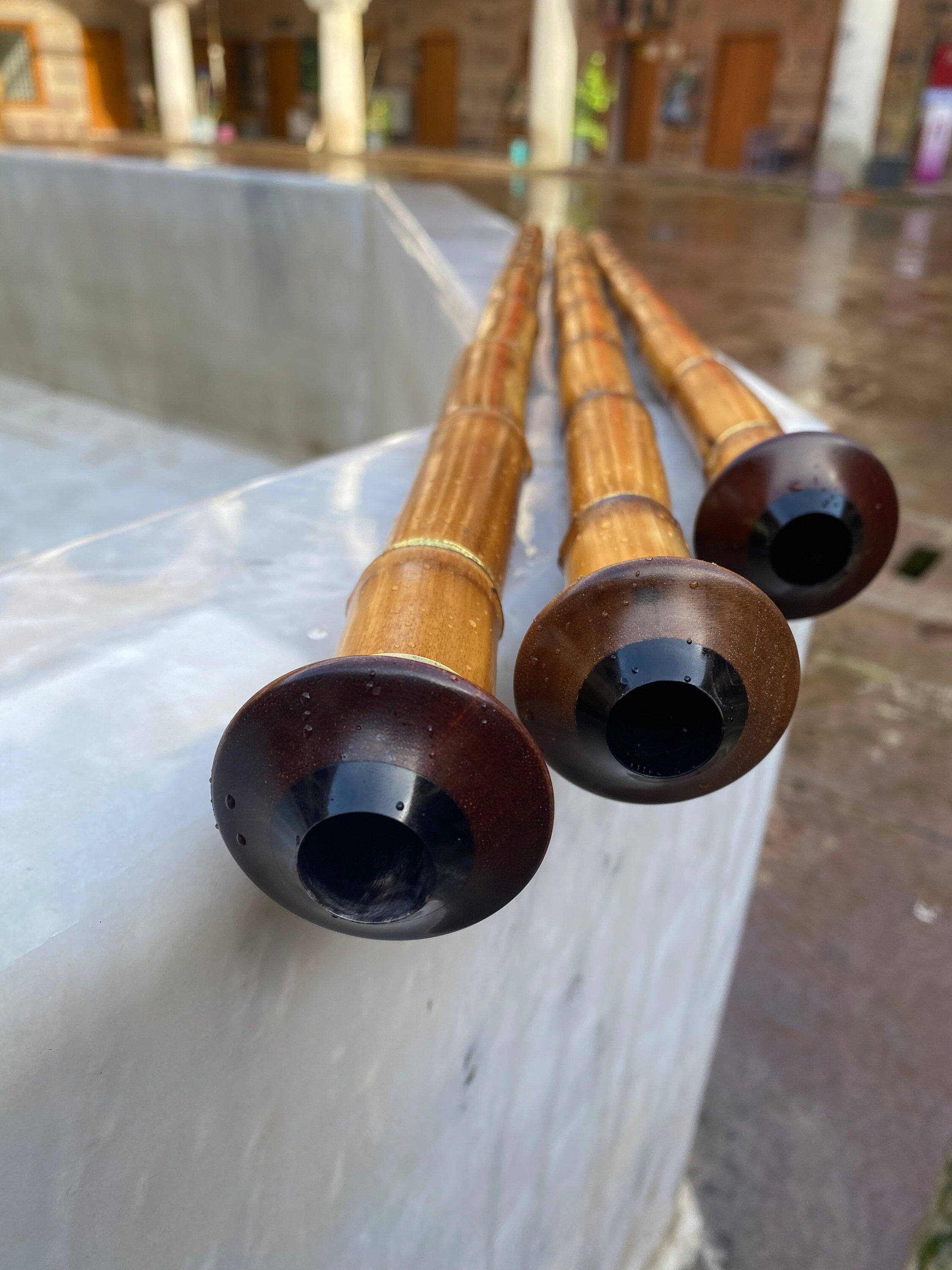 Authentic 3-piece Professional Bamboo Turkish Ney Flute Set Handcrafted ...