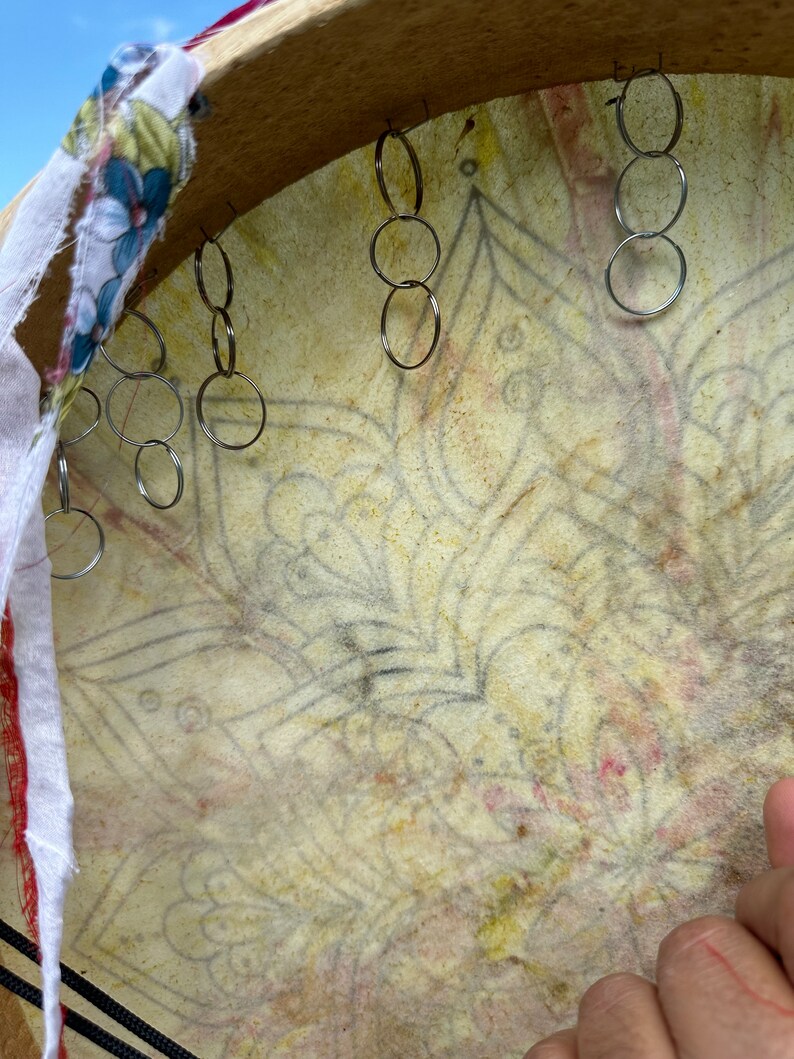 Handcrafted 21-inch Mandala Shamanic Drum - Sacred Healing Instrument ...