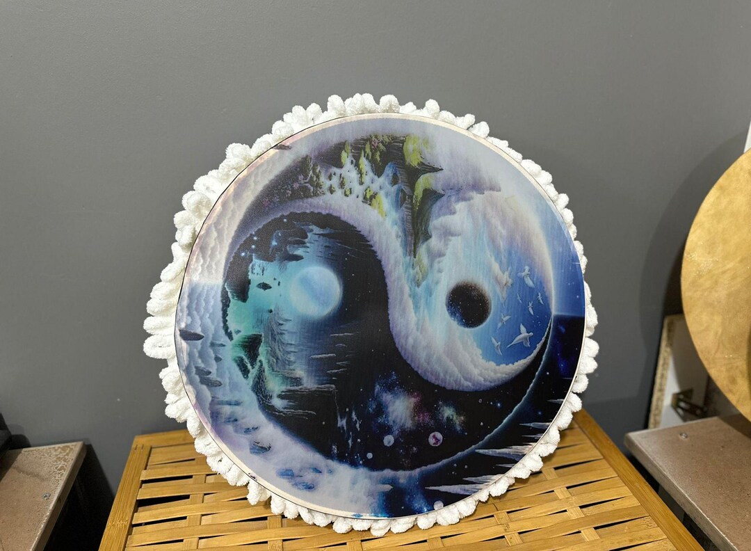 18-inch Traditional Ocean Sound Drum | Meditation Instrument | Rain ...