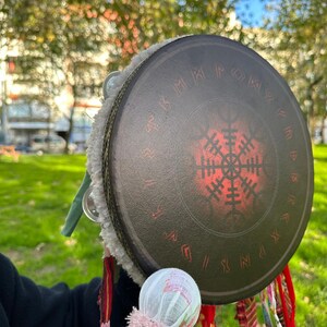 12-inch Traditional Viking Compass Shamanic Drum | Native American ...