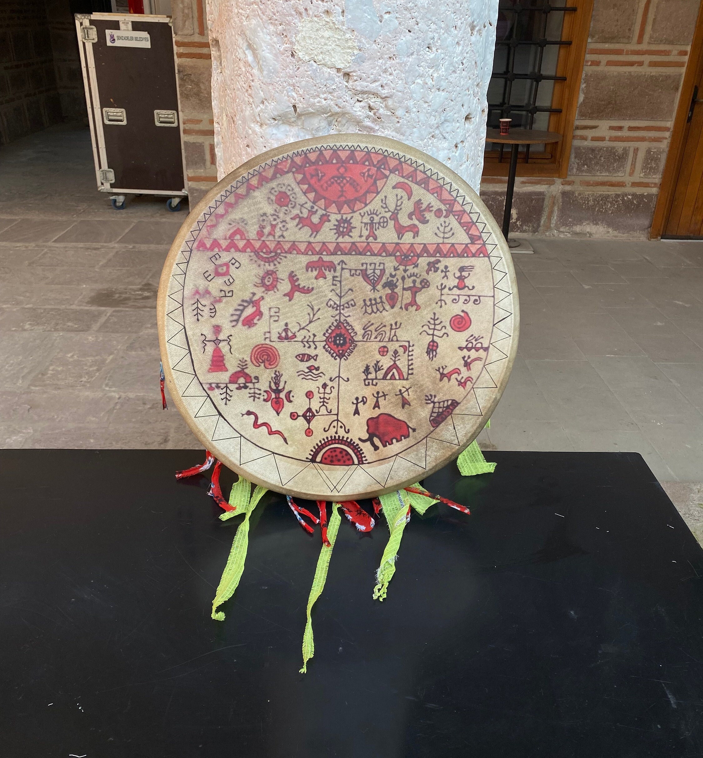 Handcrafted 20-inch Shaman Drum - Sacred Ritual Percussion Instrument ...