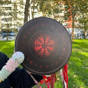 12-inch Traditional Viking Compass Shamanic Drum | Native American ...