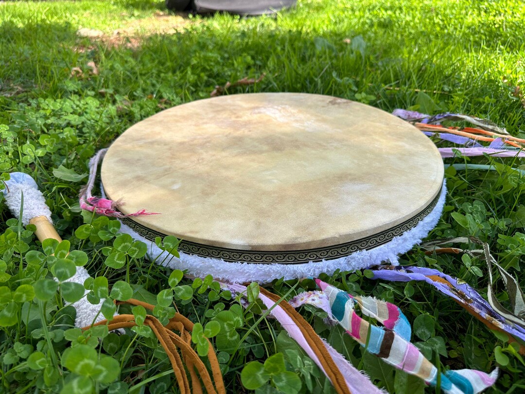 21-inch Traditional Shamanic Drum | Native American Drum | Handcrafted ...