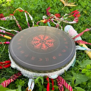 12-inch Traditional Viking Compass Shamanic Drum | Native American ...