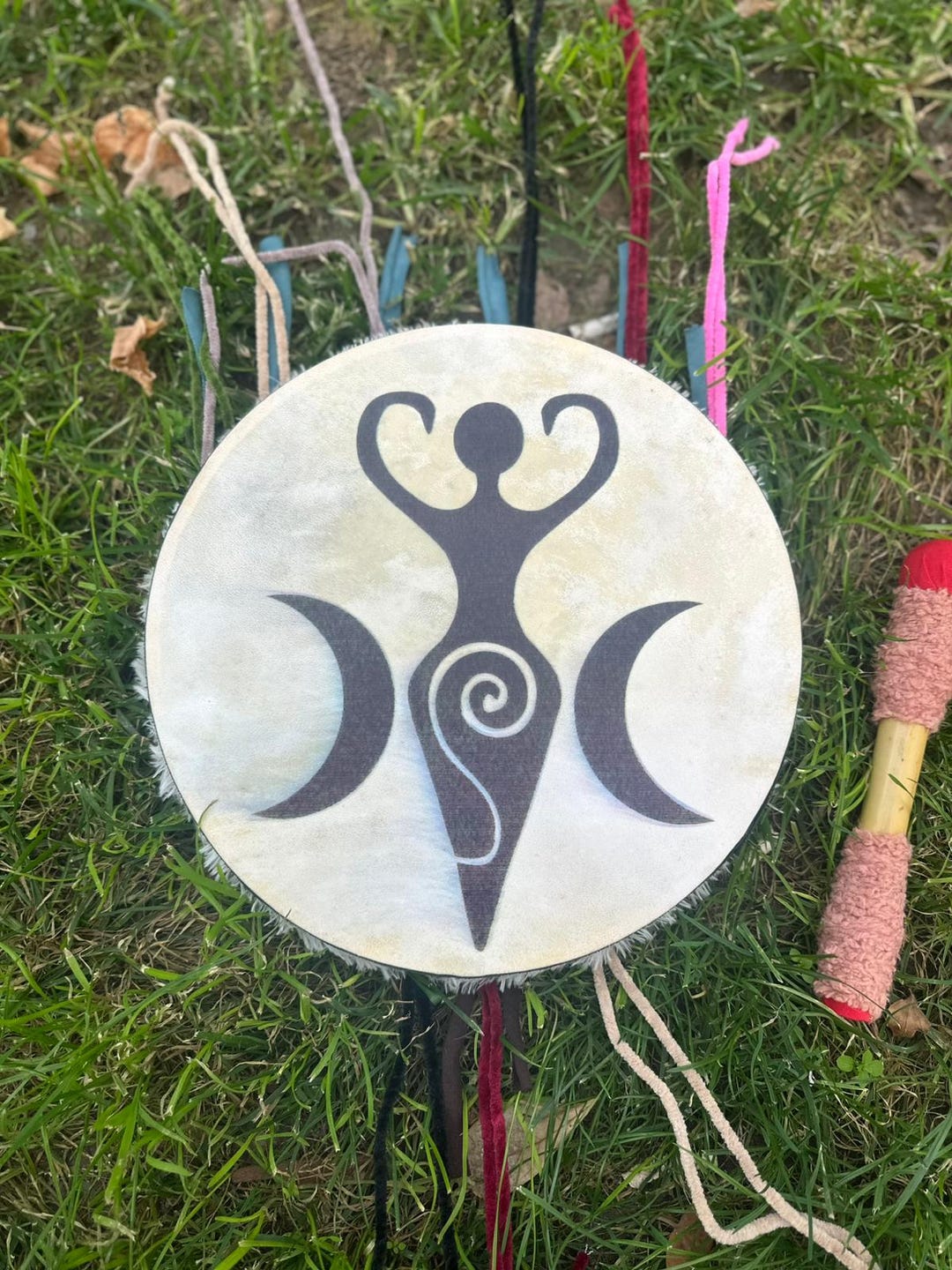 15 Inch Gaia Shamanic Drum - Handcrafted Mother's Day Gift, Spiritual ...