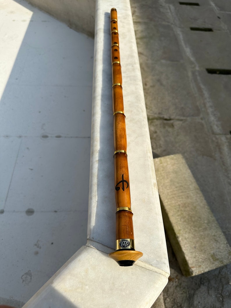 Professional Turkish Ney Flute - Handcrafted Bamboo Woodwind Instrument ...