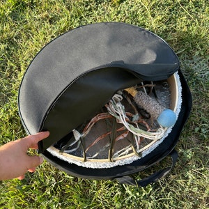 21-inch Traditional Eye Design Shamanic Drum | Handcrafted Ritual Drum ...