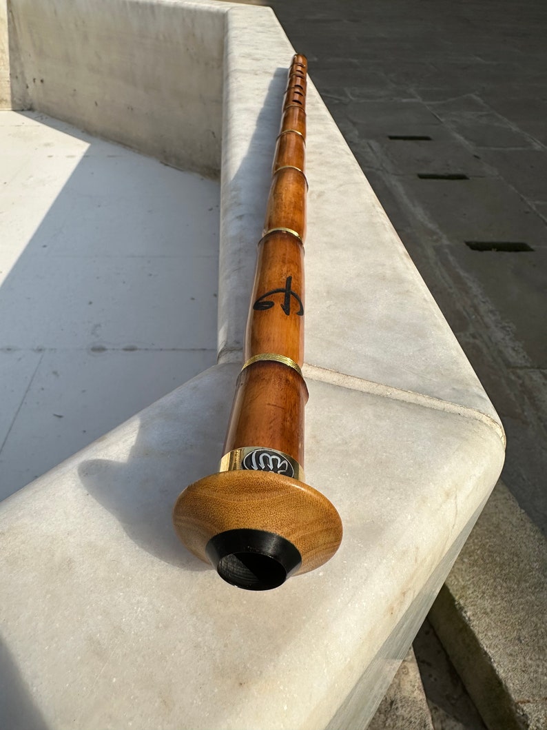 Professional Turkish Ney Flute - Handcrafted Bamboo Woodwind Instrument ...