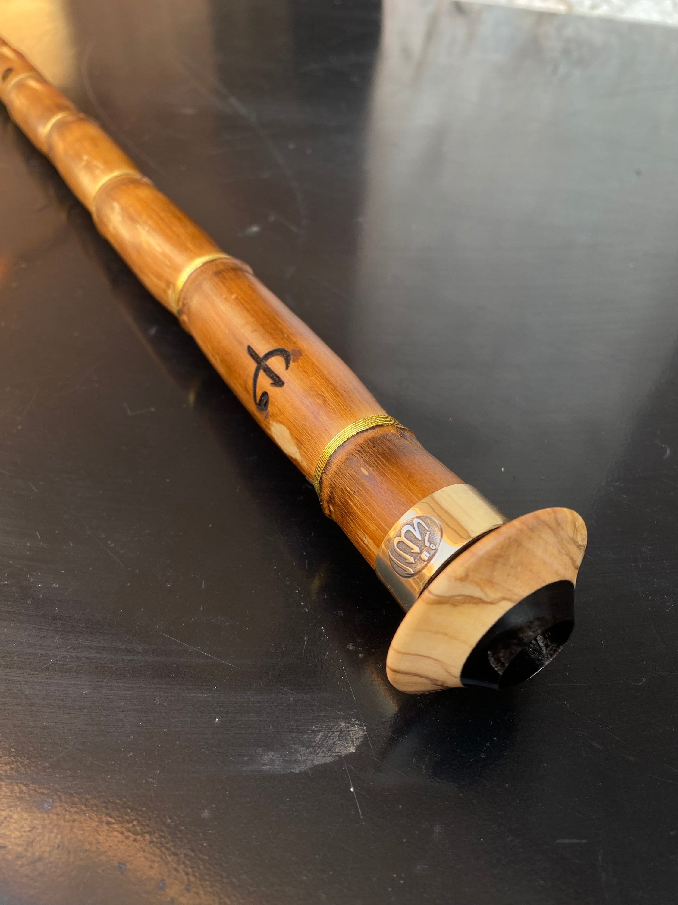 Handcrafted Bamboo Buffalo Horn Başpare Turkish Ney Flute Professional ...