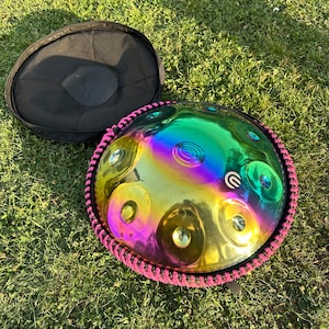 Professional 432hz Handpan D Minor - 22 Inch 9 Note Titanium ...