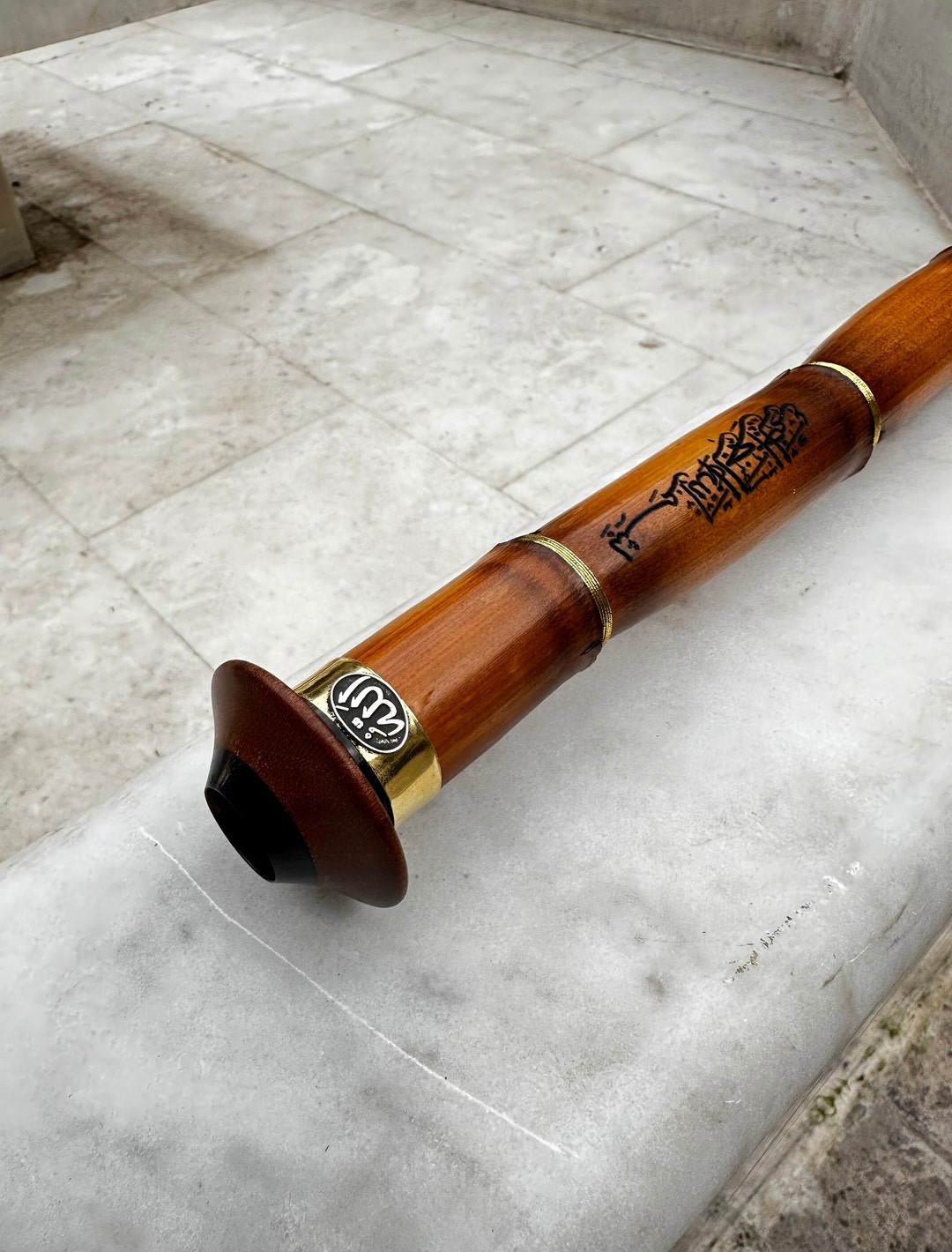 A Quality Turkish Ney Flute Instrument - Silver Embroidered ...