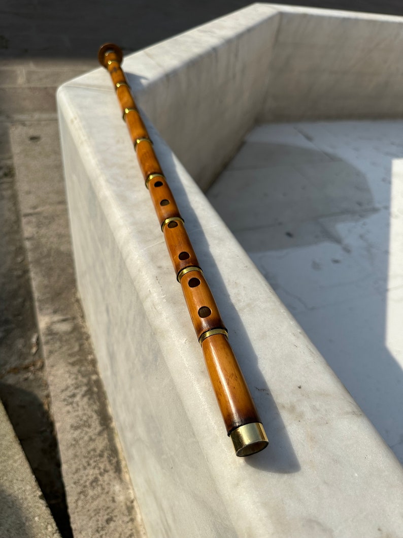 Professional Turkish Ney Flute - Handcrafted Bamboo Woodwind Instrument ...