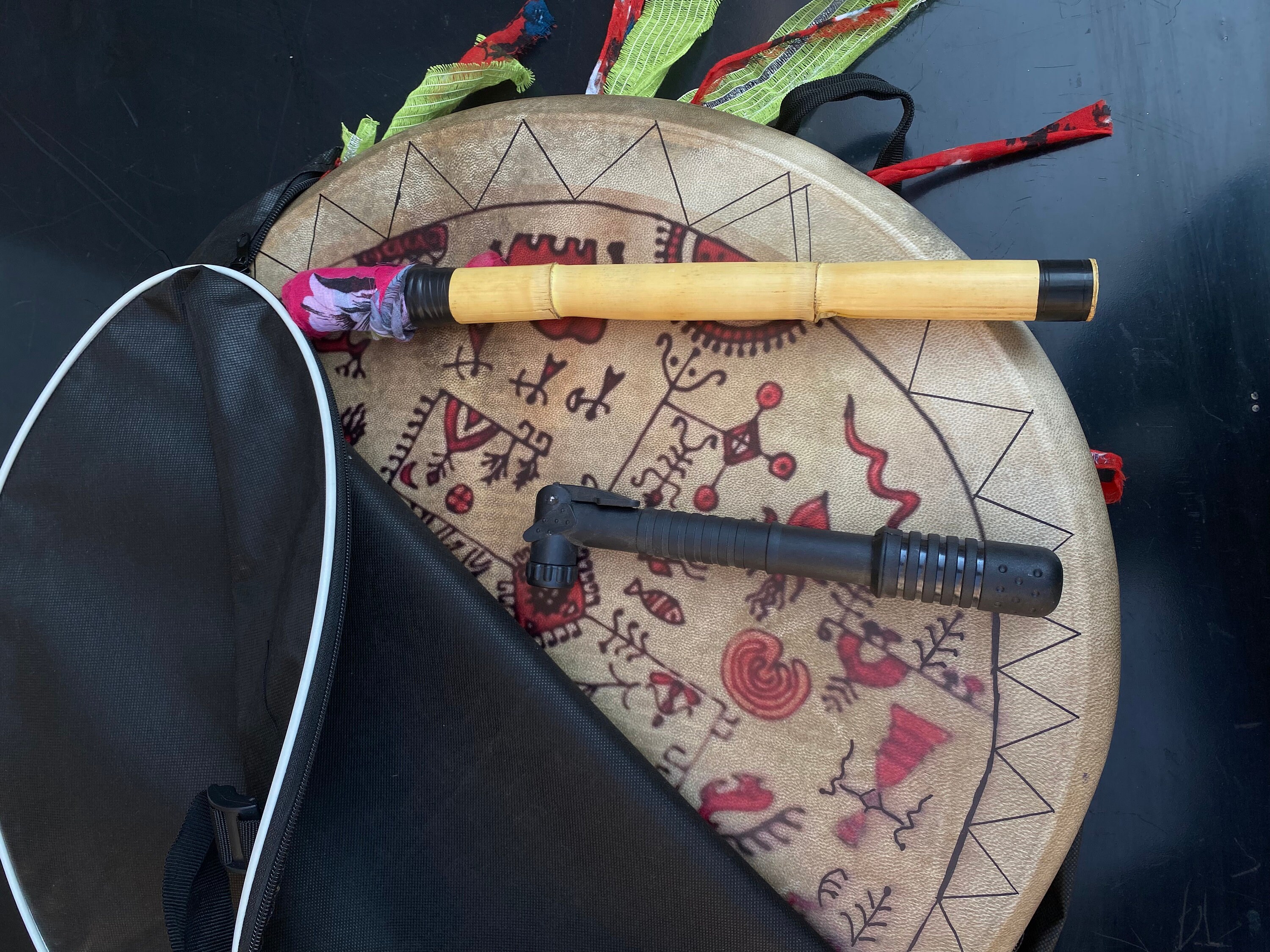 Handcrafted 20-inch Shaman Drum - Sacred Ritual Percussion Instrument ...