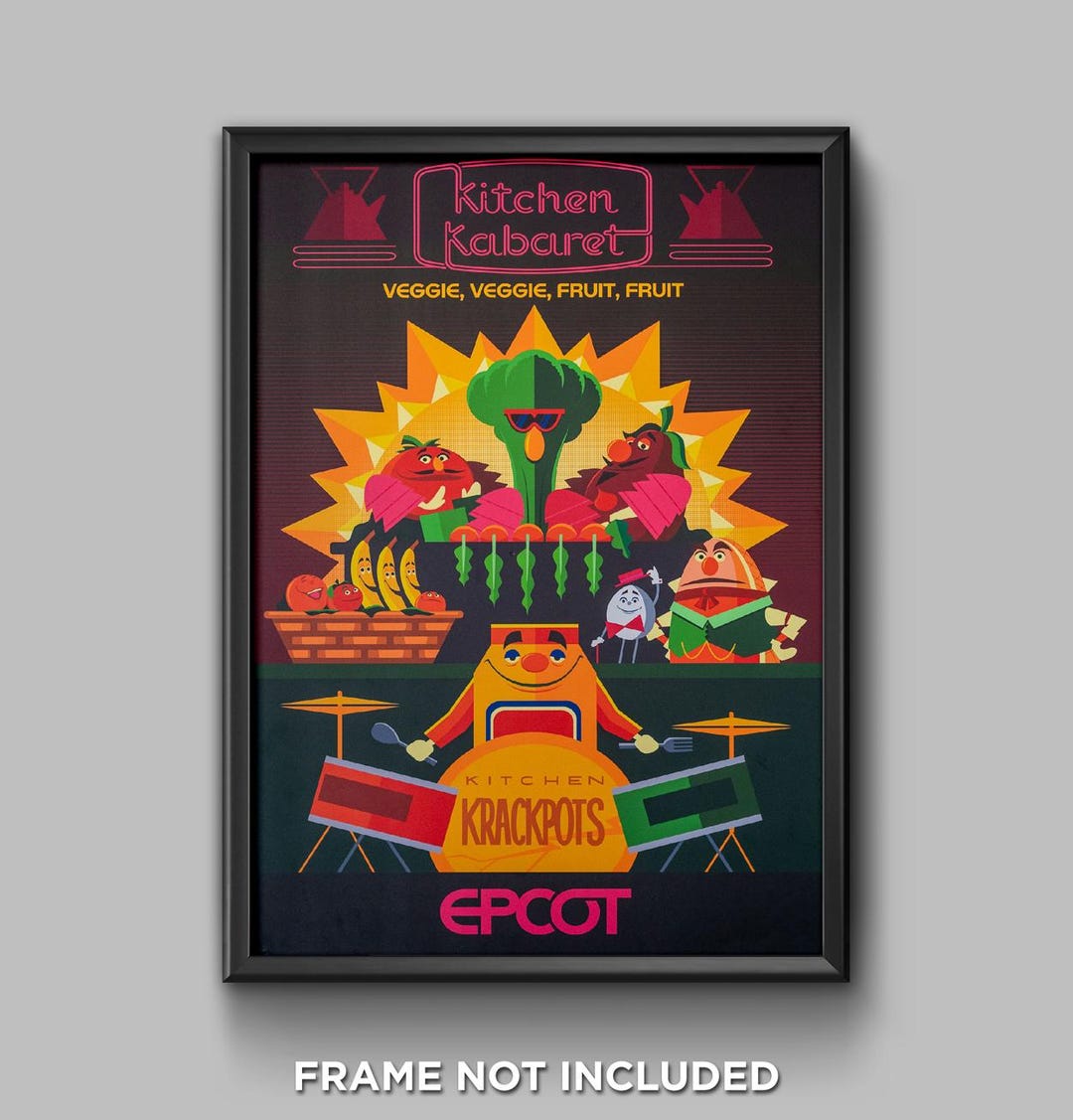 Epcot Kitchen Kabaret Poster Attraction Walt Disney World Showcase ...