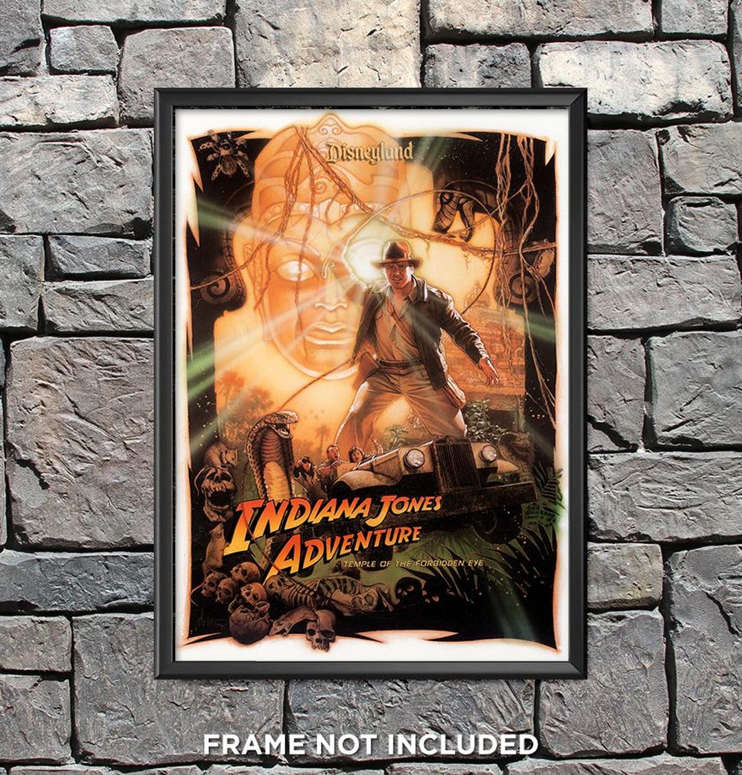 Indiana Jones Adventure Print Poster Temple of the Forbidden Eye ...