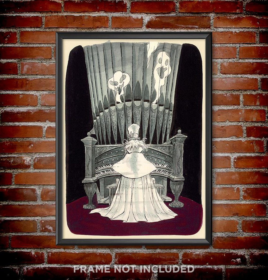 Haunted Mansion Organist Concept Art Print Poster Organ Player Ballroom ...