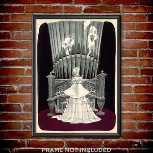 Haunted Mansion Organist Concept Art Print Poster Organ Player Ballroom ...