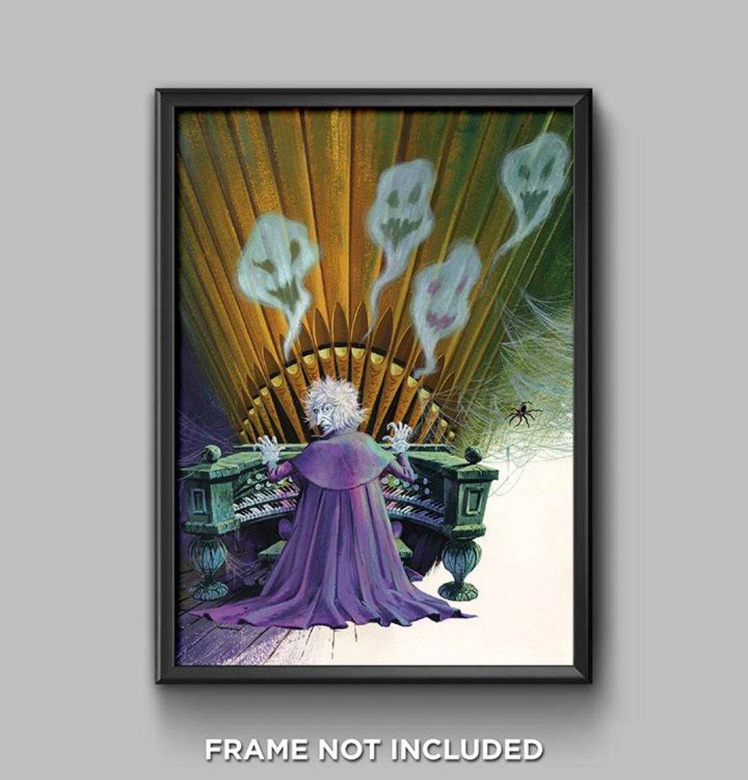Haunted Mansion LP Record Organist Poster Print Ballroom Organ Player ...