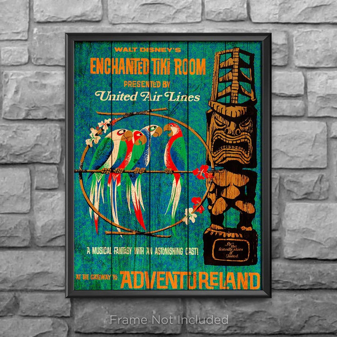 Enchanted Tiki Room Birds Poster Print Disneyland Adventureland ...