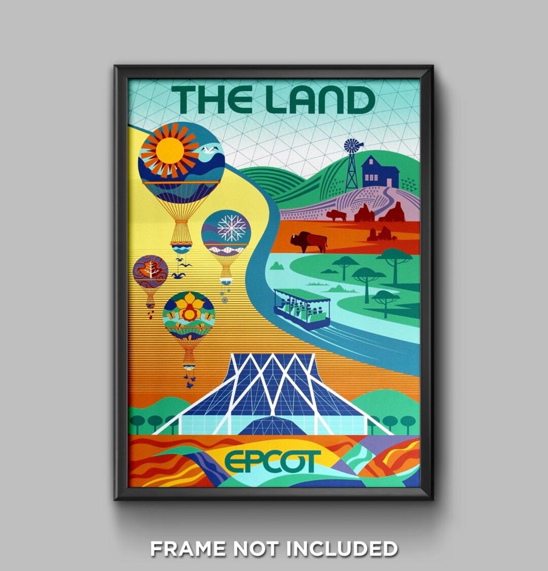Epcot the Land Poster Attraction Walt Disney World Showcase Magic ...