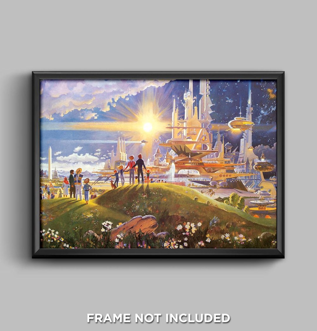 Epcot Horizons Mural Poster Attraction Walt Disney World Showcase Magic ...