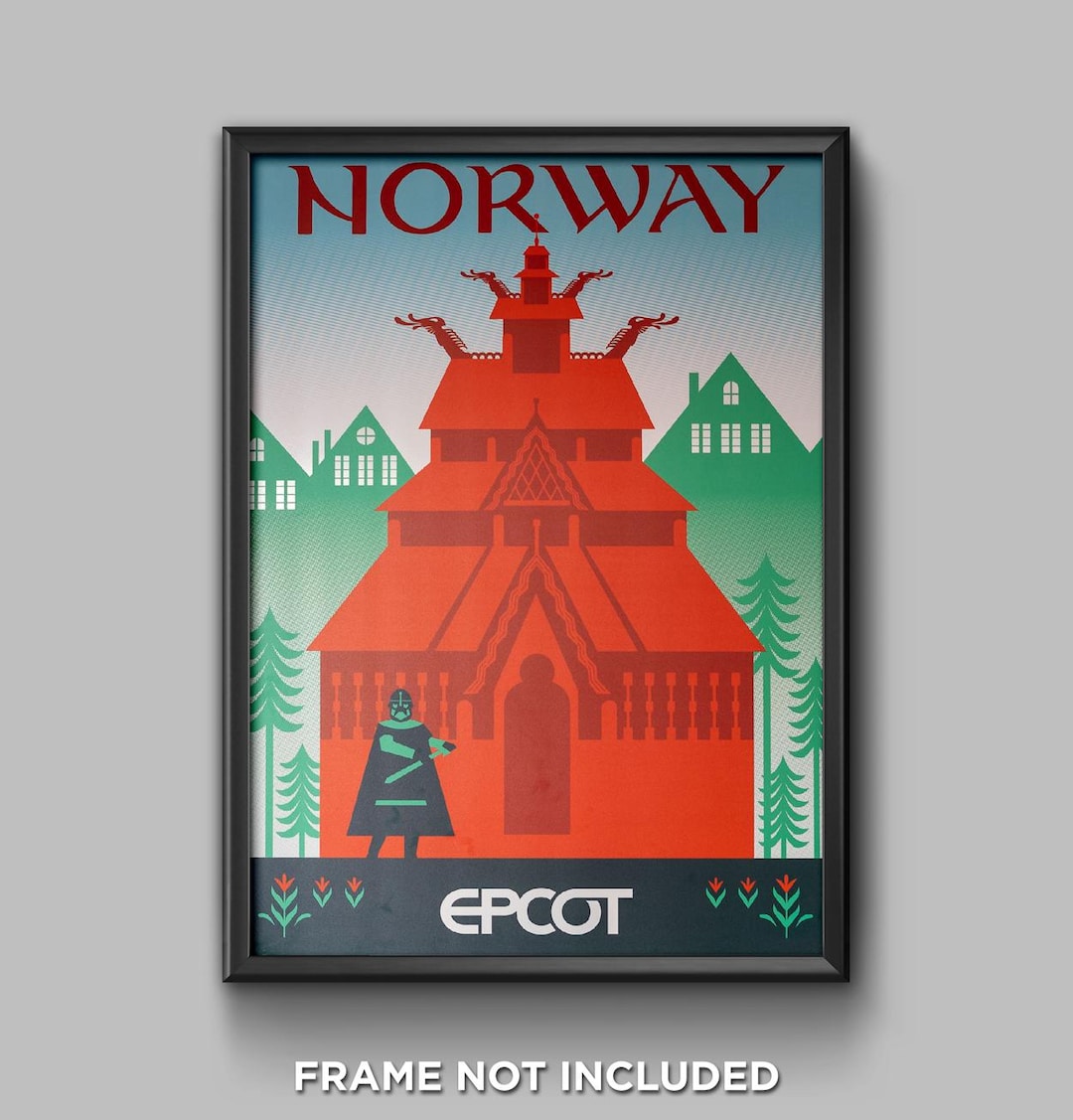 Epcot Norway Attraction Walt Disney World Showcase Magic Kingdom Wall ...