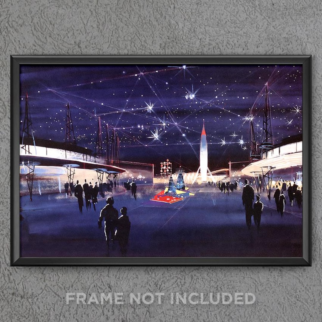 Astro Jets Concept Art Print Poster Rocket Disneyland Tomorrowland ...