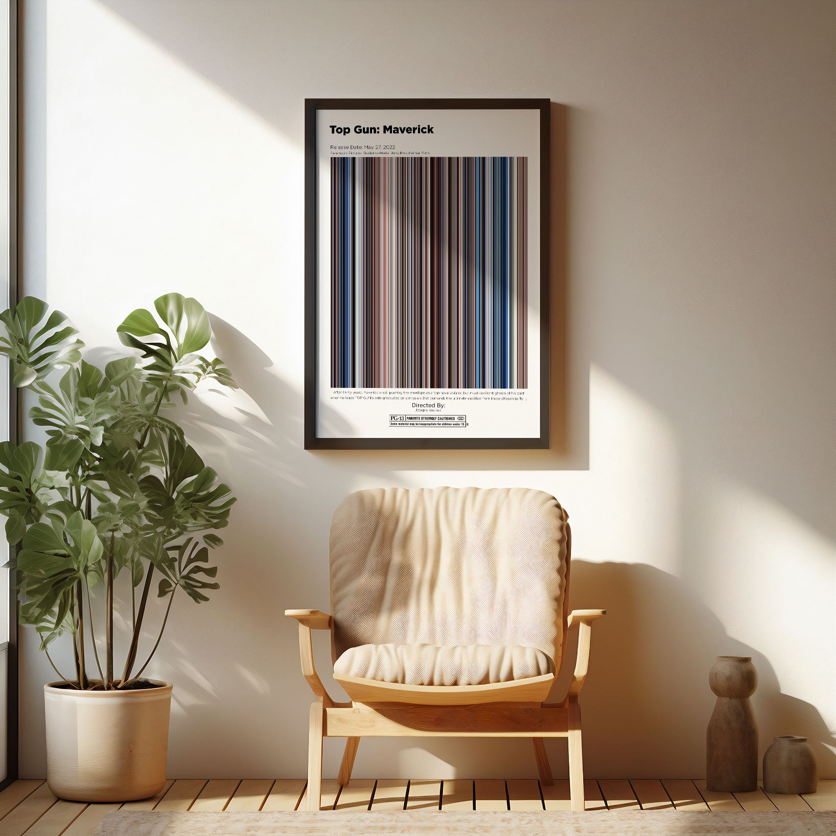 TOP GUN MAVERICK Barcode Poster Wall Art Top Gun Maverick Movie Print ...