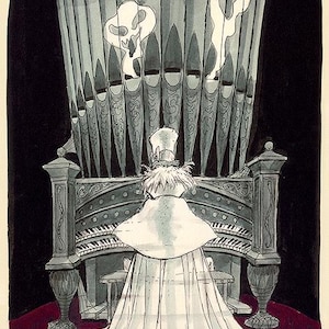 Haunted Mansion Organist Concept Art Print Poster Organ Player Ballroom ...