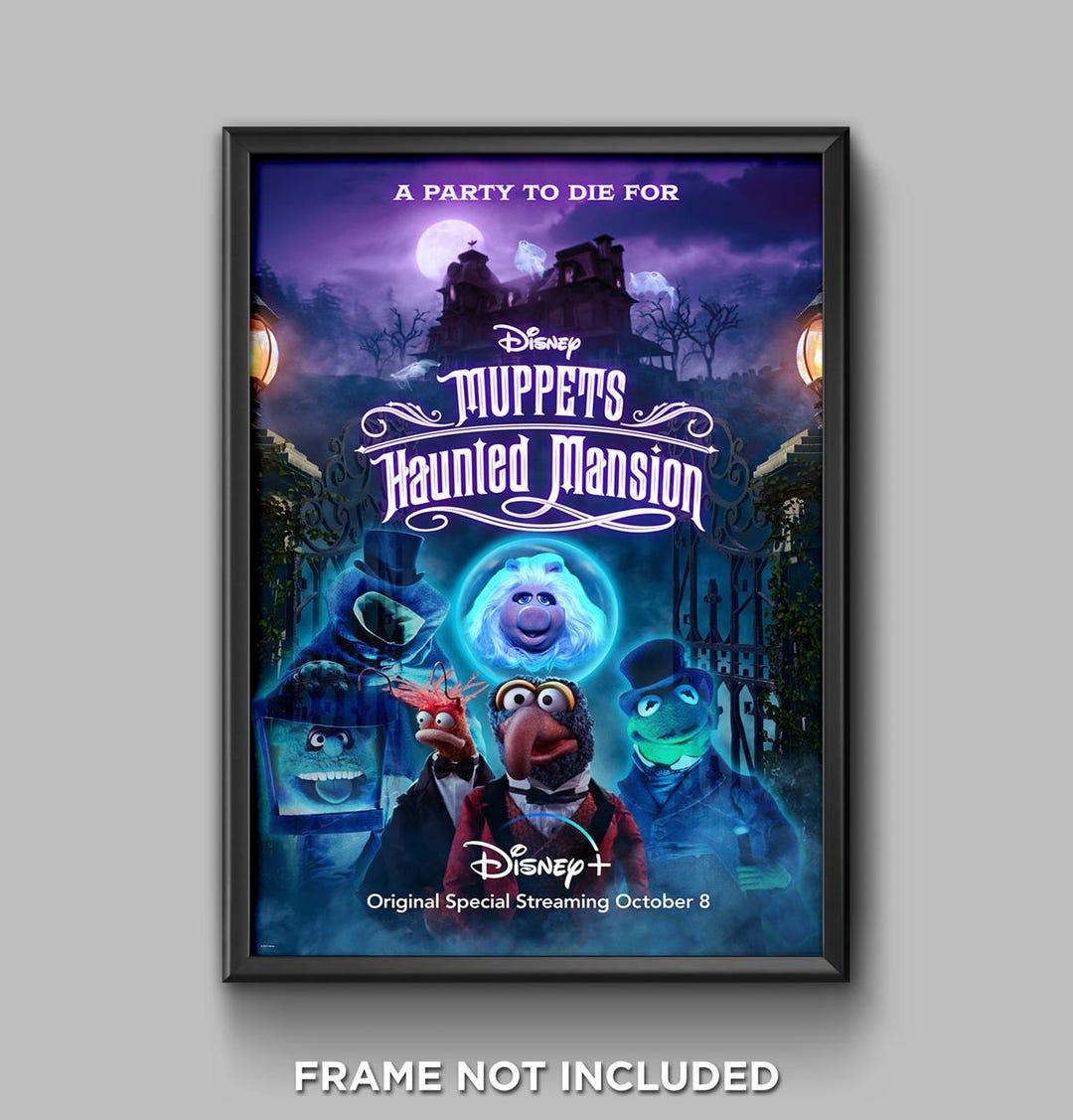 Muppets Haunted Mansion Poster Hitchhiking Ghosts Kermit the Frog Miss ...