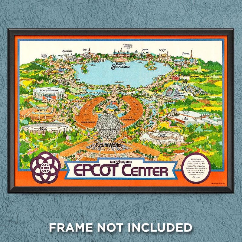 Epcot Map on Shirt - Etsy