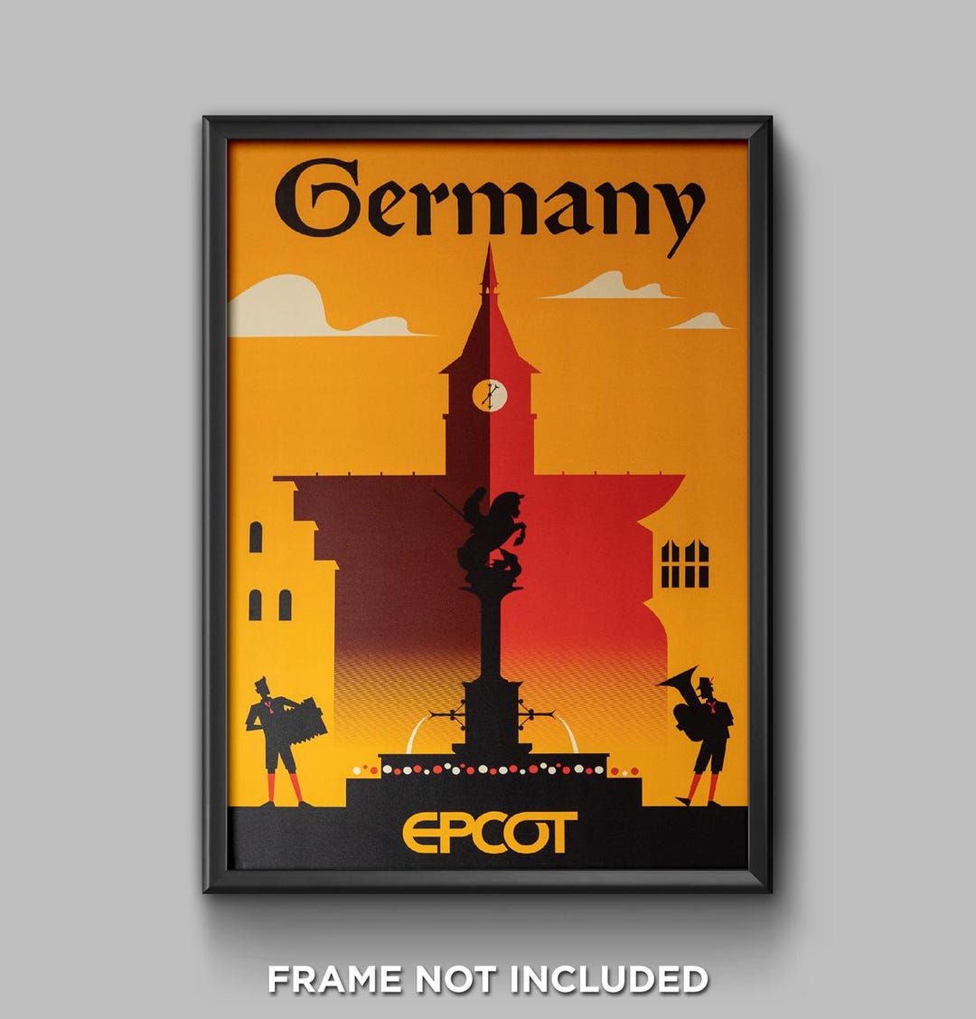 Epcot Germany Attraction Walt Disney World Showcase Magic Kingdom Wall ...