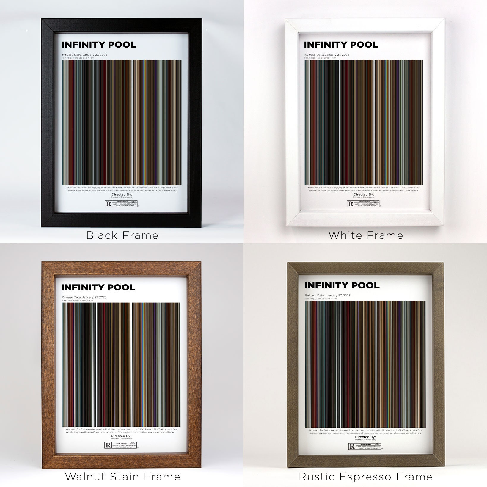 INFINITY POOL Barcode Poster Wall Art Infinity Pool Print Wall Decor ...