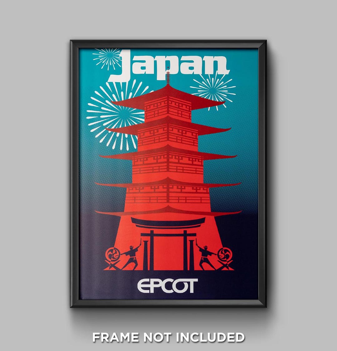 Epcot Japan Poster Attraction Walt Disney World Showcase Magic Kingdom ...
