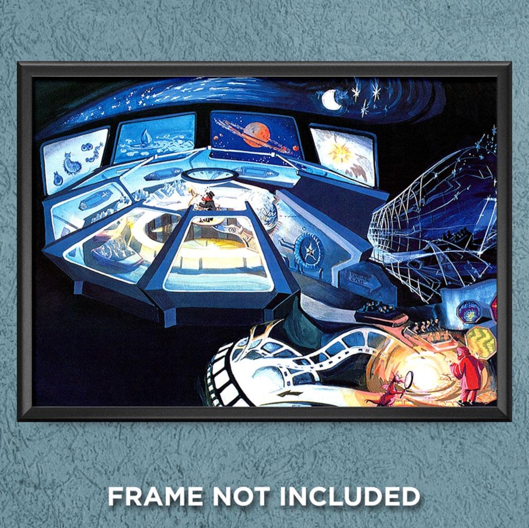 Epcot Imagination Poster Print Figment Dreamfinder Souvenir Book ...