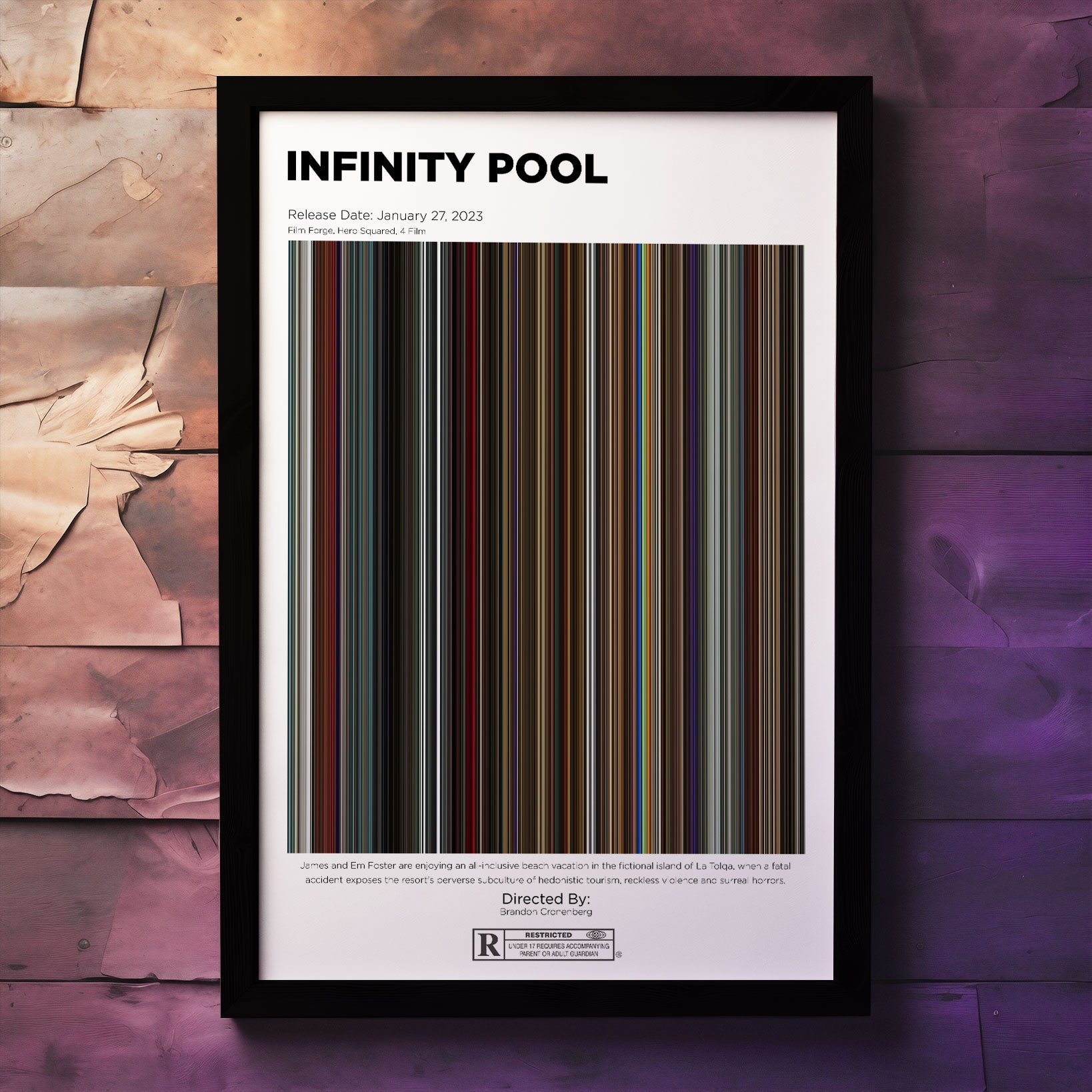 INFINITY POOL Barcode Poster Wall Art Infinity Pool Print Wall Decor ...