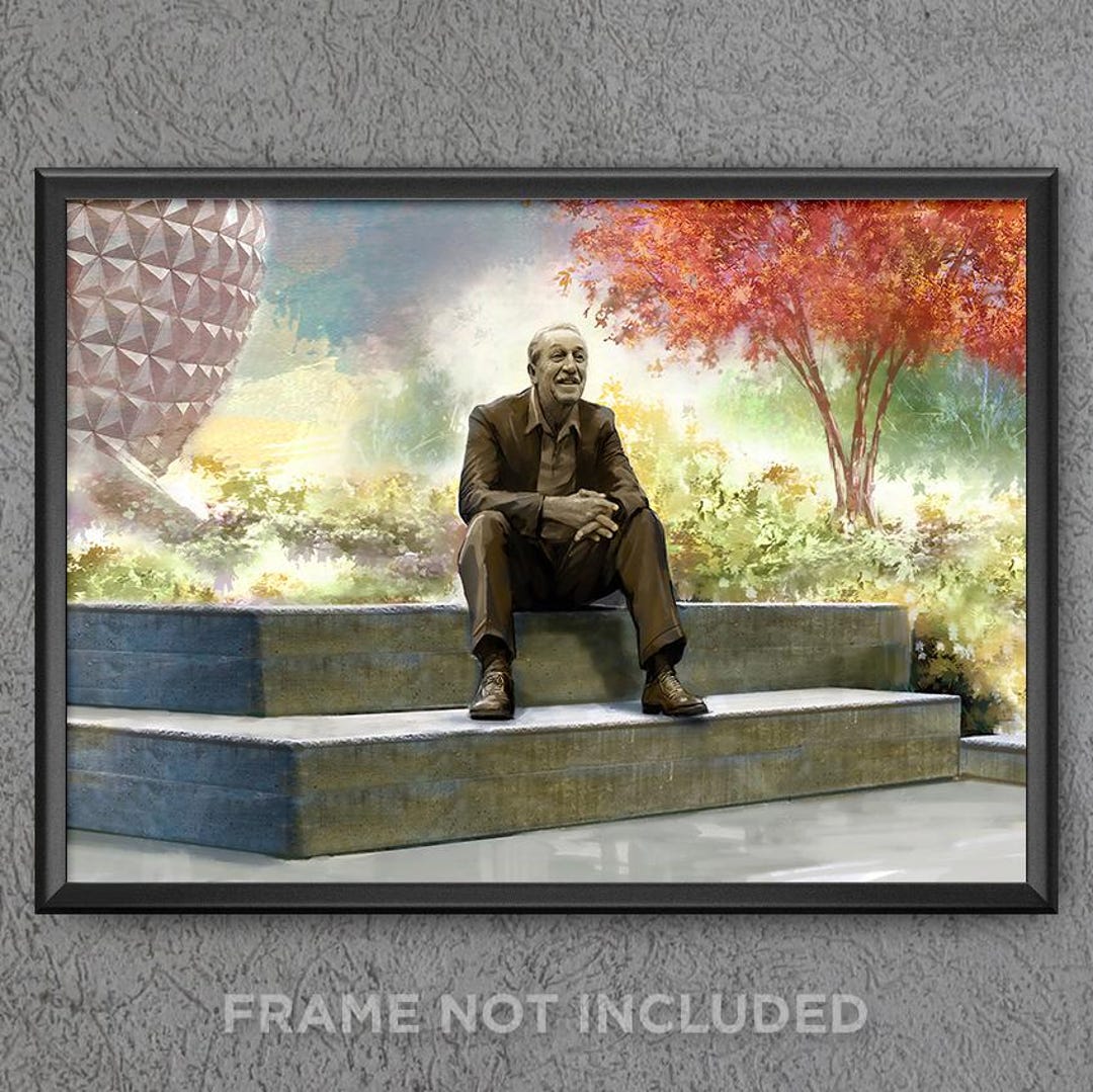 Walt Disney Epcot Statue Concept Art Print Poster the Dreamer D100 ...
