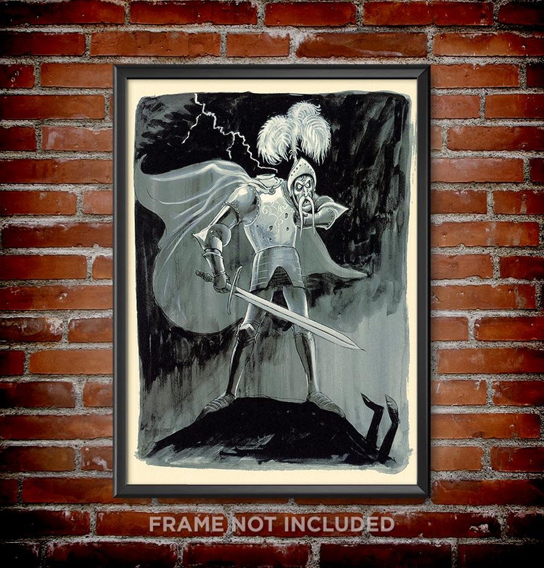 Haunted Mansion Knight Ghost Concept Print Poster Disneyland Disney ...