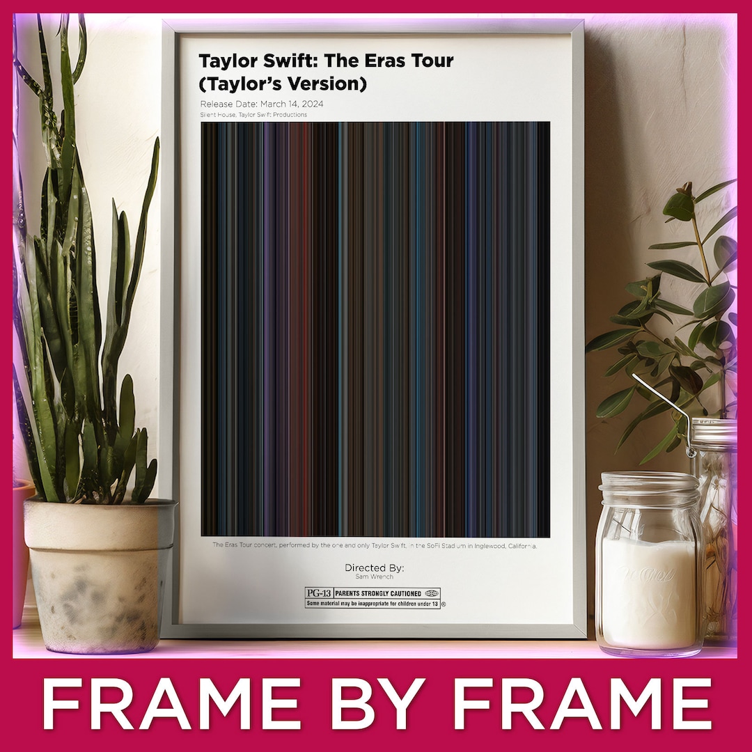 TAYLOR SWIFT the Eras Tour Barcode Poster Wall Art Taylor Swift the ...