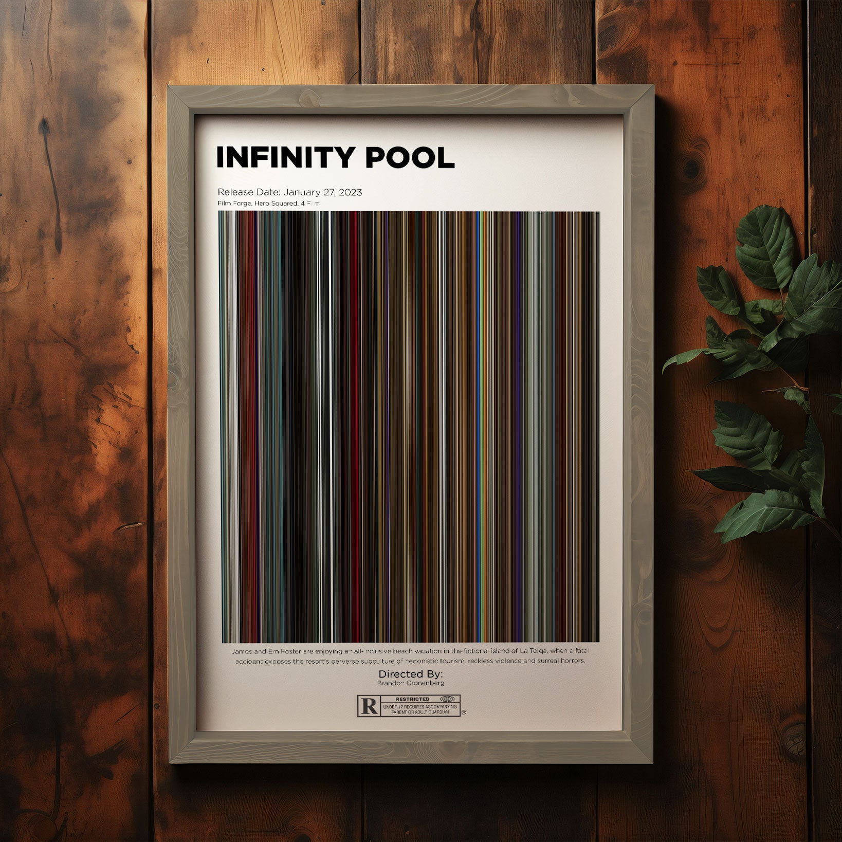INFINITY POOL Barcode Poster Wall Art Infinity Pool Print Wall Decor ...