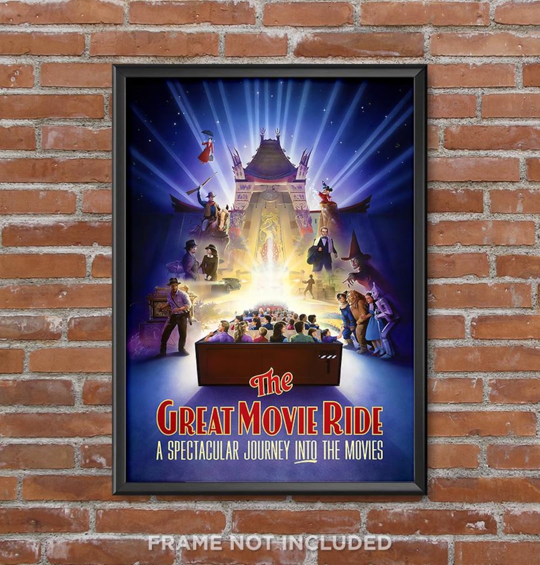 The Great Movie Ride Disney MGM Studios Attraction Poster Print Disney ...