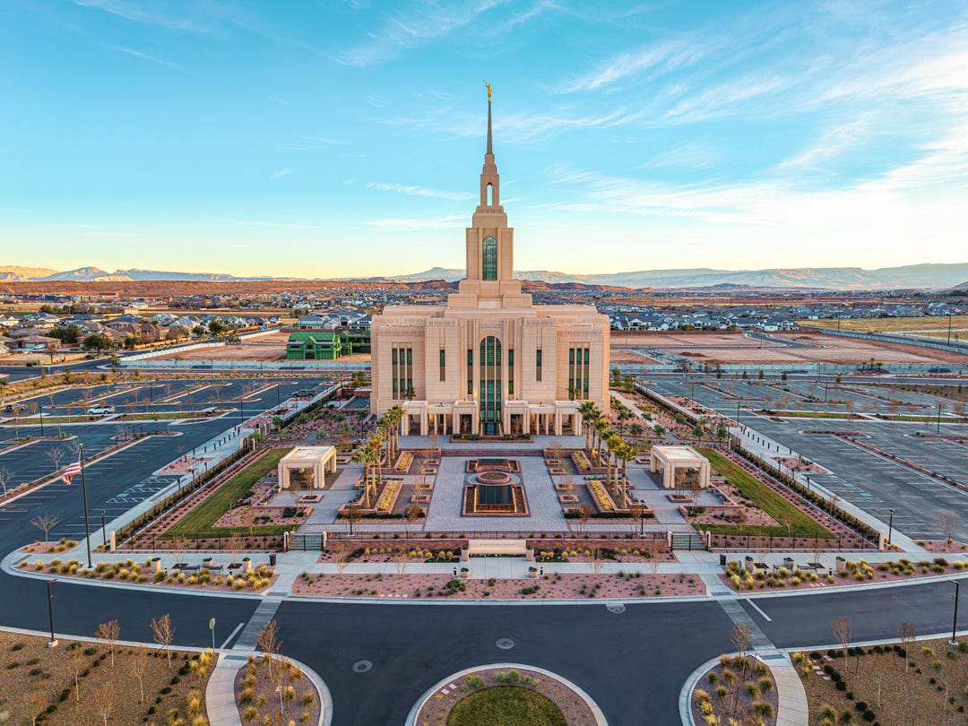 Red Cliffs LDS Temple Print, Digital Art - Etsy