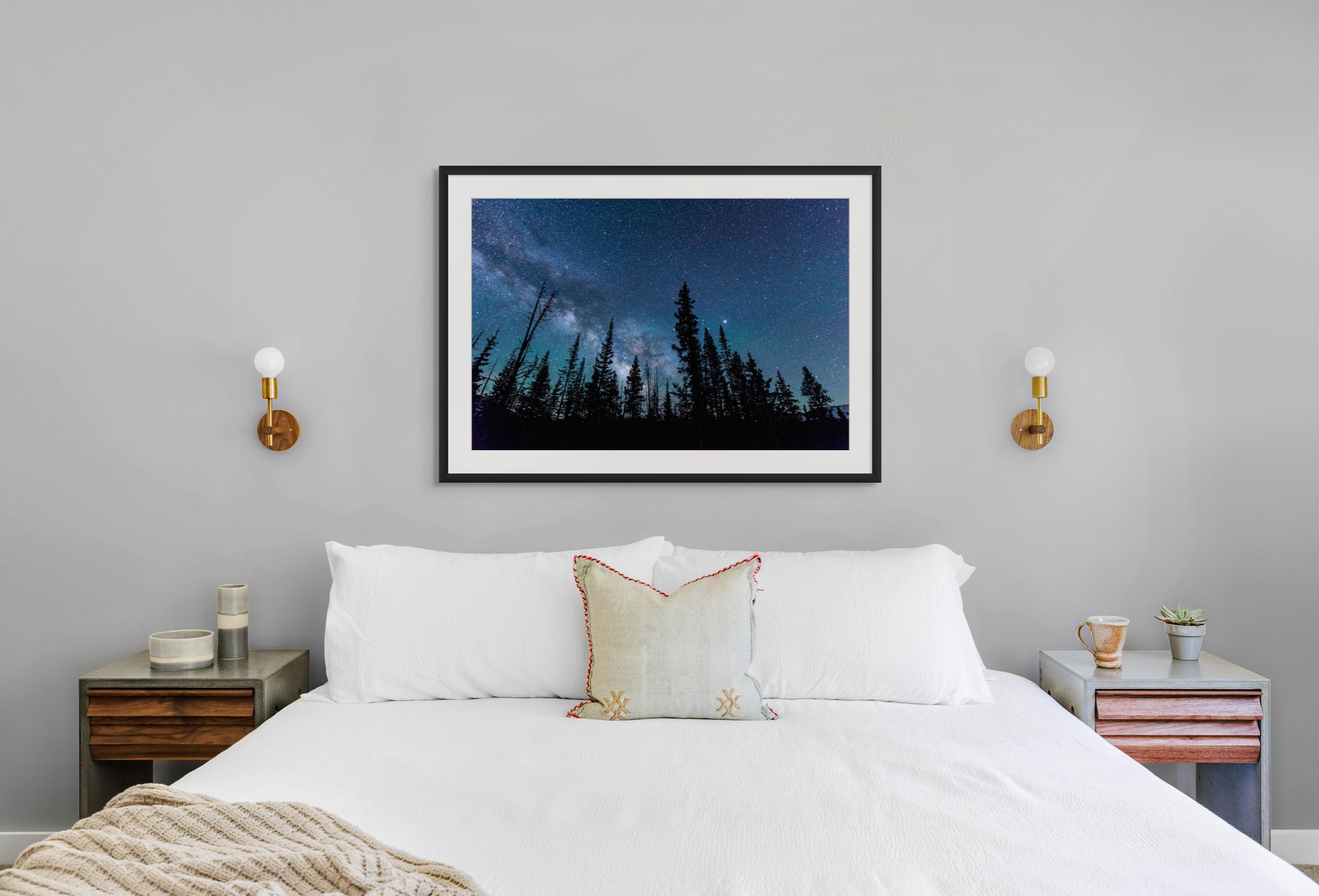 Galatic Forest, Milky Way Over the Uintah Mountains Utah, Milky Way ...