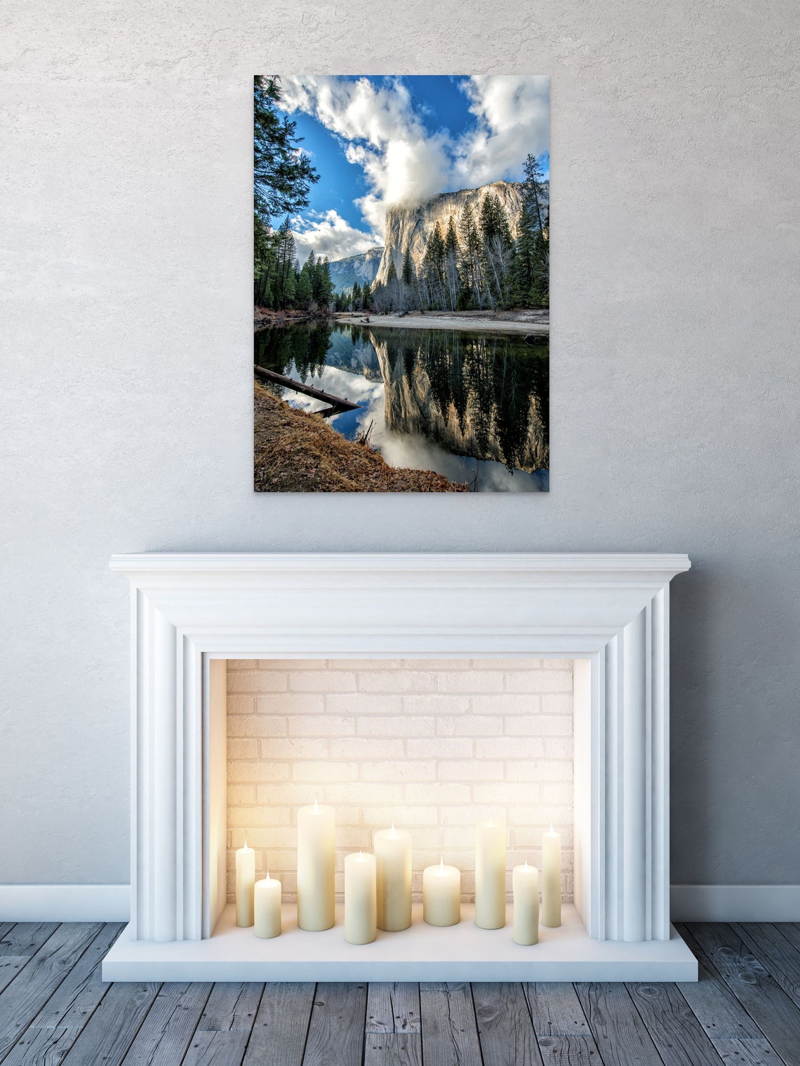 El Capitan Reflection in the Merced River Yosemite National Park ...