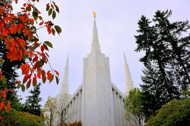 Printable Portland LDS Temple Digital Download, Digital Temple Photo ...