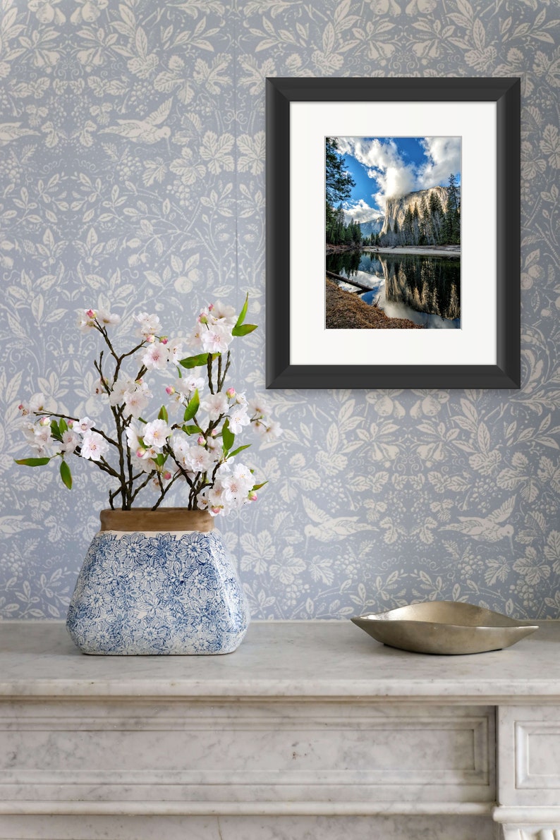 El Capitan Reflection in the Merced River Yosemite National Park ...