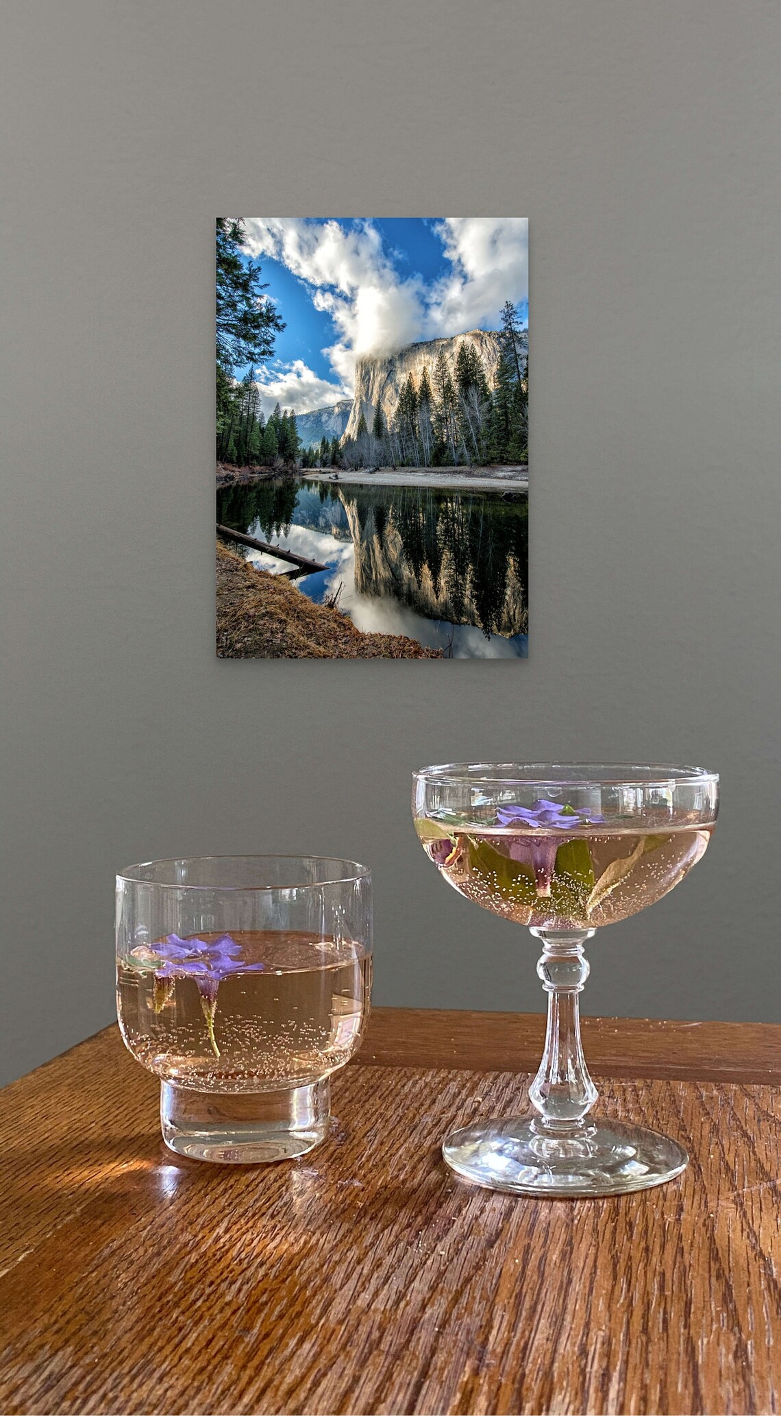 El Capitan Reflection in the Merced River Yosemite National Park ...