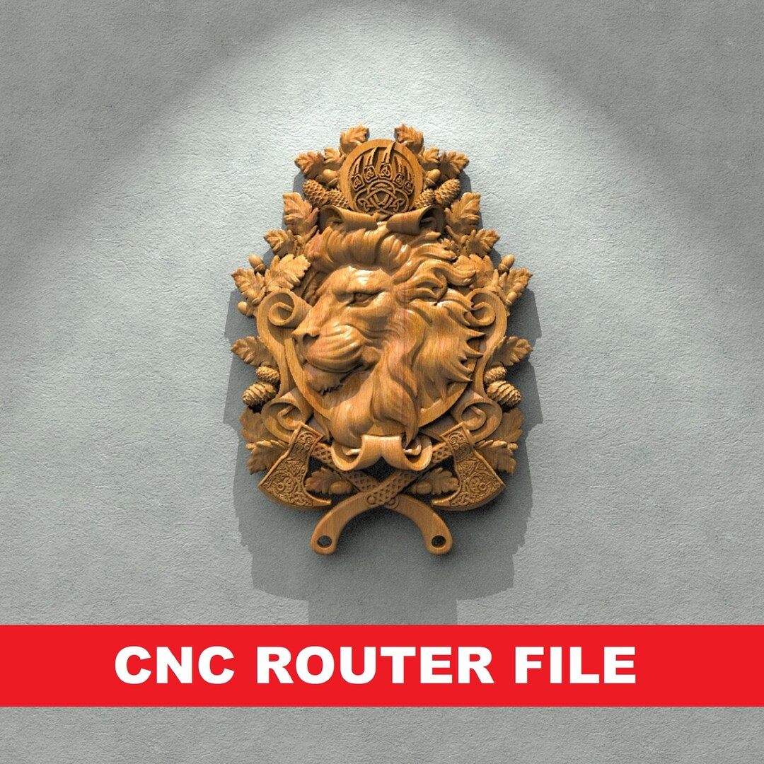 Leon STL File CNC Router Engraver, 3D Relief File Artcam Aspire CNC ...