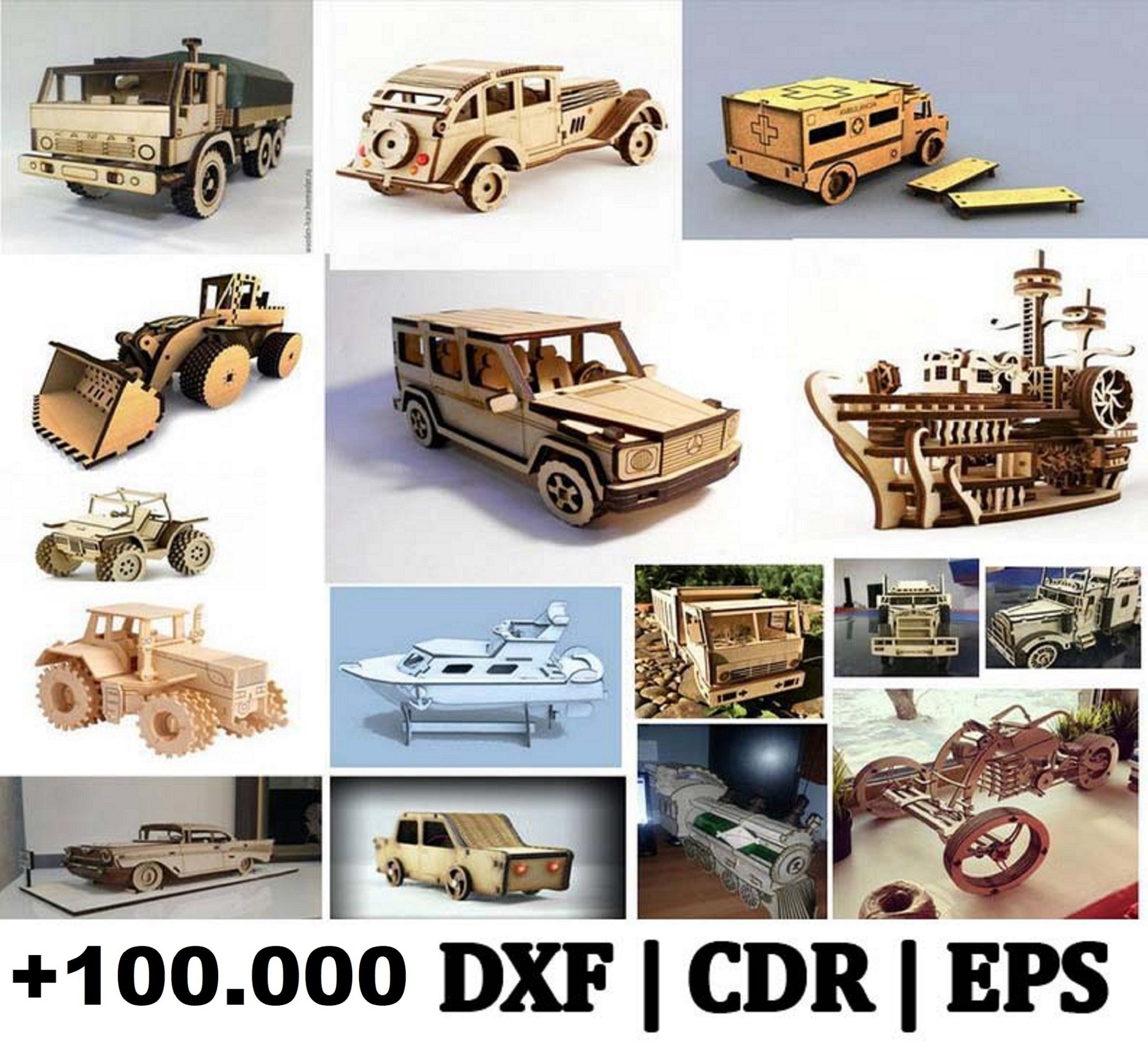 Laser Cut Mega Pack: 100,000 Vector Dxf Svg Cdr Files for 3D and 2D CNC ...